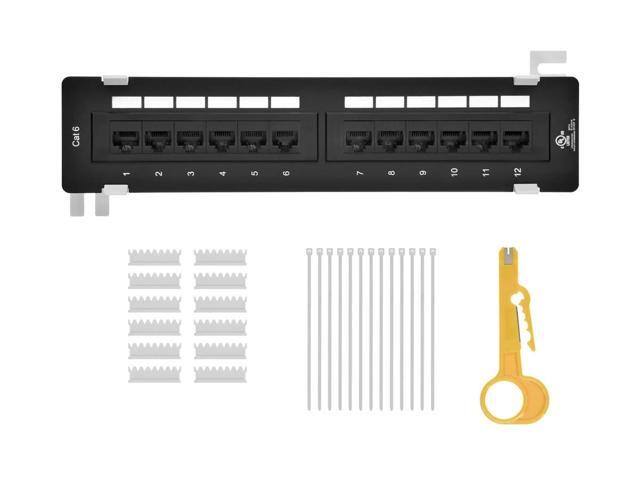 Click here for Monoprice 12-port Vertical Cat6 Mini Patch Panel W... prices