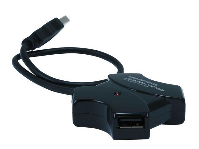 Click here for Monoprice 4-Port USB 2.0 Hub Black (106631) prices