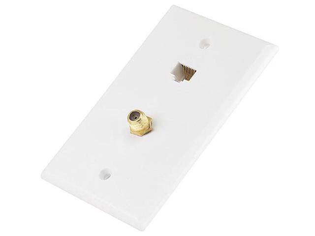 Click here for Monoprice Cat5e / F-Type Wall Plate (Cat5e + F-Typ... prices