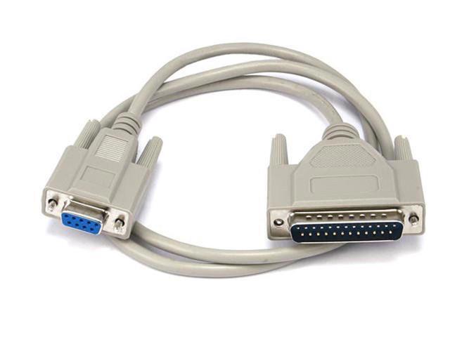 Click here for Monoprice AT Modem DB9F/DB25M Molded Cable - 3 Fee... prices