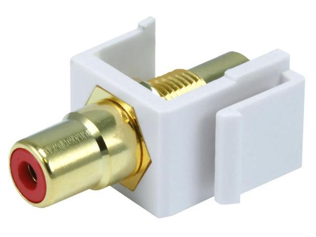 Click here for Monoprice Modular RCA Coupler Keystone Jack - Whit... prices