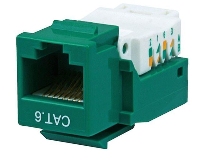 Click here for Monoprice Cat6 RJ-45 Toolless Keystone - Green prices