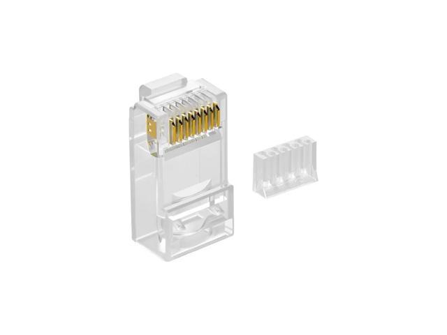 Click here for Monoprice 100-pcs RJ45 Modular Plug for Cat6 Solid... prices