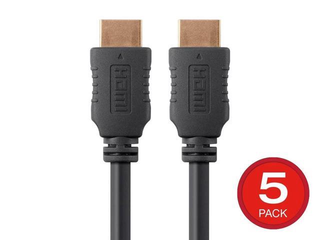 Click here for Monoprice HDMI Cable - 8 Feet - Black (5 Pack) Hig... prices