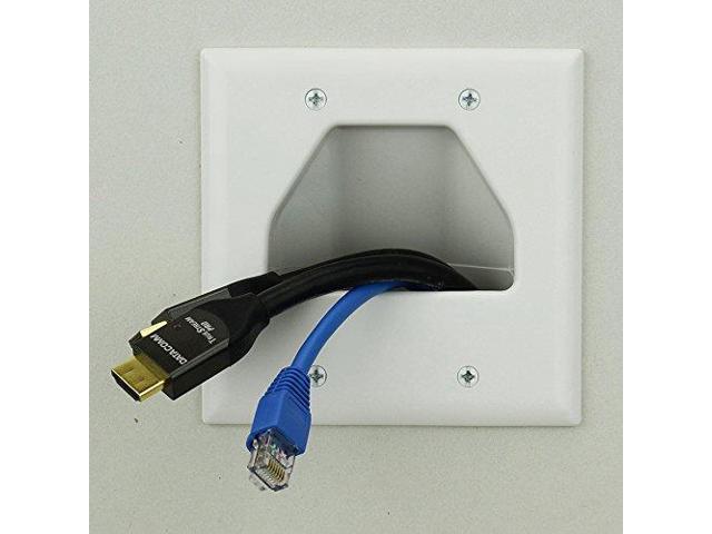 Click here for Datacomm 45-0002-Wh 2-Gang Recessed Low Voltage Ca... prices