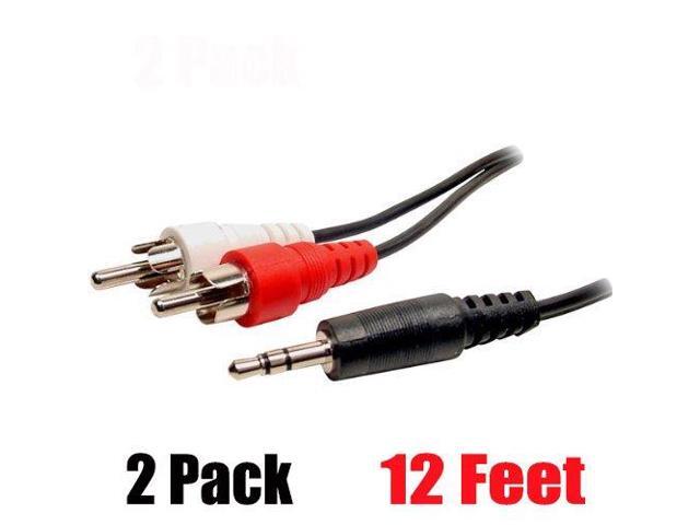 Click here for imbaprice pack of 2 12 feet 3.5mm stereo male to t... prices