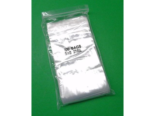Click here for 100 CLEAR Reclosable Zipper Bag (5 x 8) - 2 Mil Th... prices
