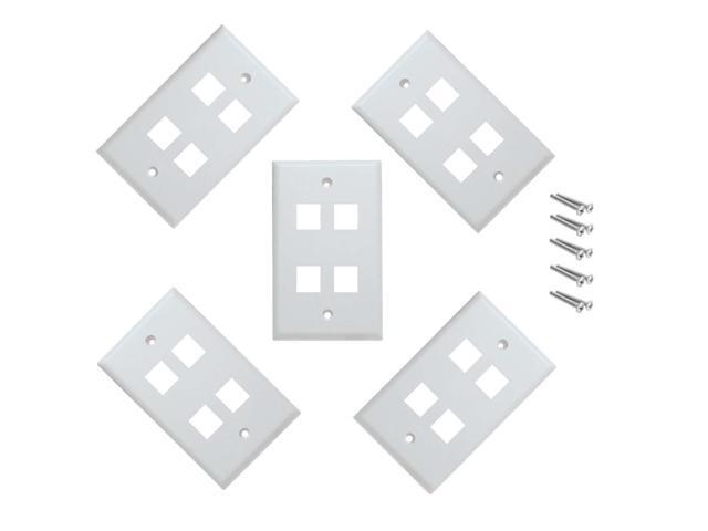 Click here for iMBAPrice 4 Port Keystone Jack Wall Plate 1-Gang -... prices