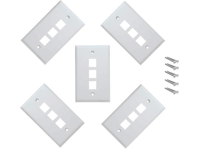 Click here for iMBAPrice - 3 Port Keystone Jack Wall Plate 1-Gang... prices