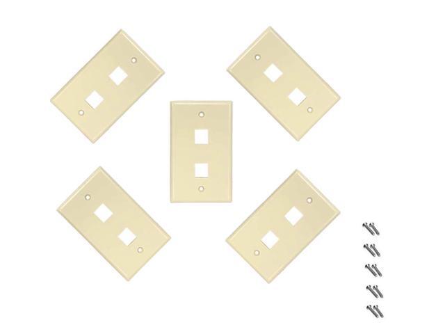 Click here for iMBAPrice 2 Port Flush Mount Keystone Jack Wall Pl... prices