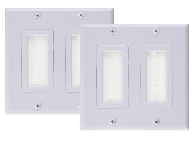Click here for iMBAPrice Dual Gang Decora Wall Plate with Brush B... prices