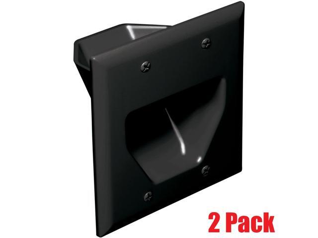 Click here for DataComm DC450002-BK-2PK 2-Gang (2 PACK) Recessed... prices