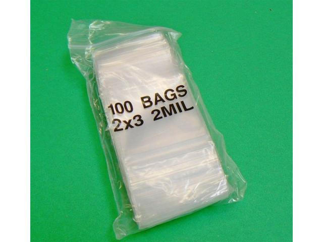 Click here for 100 CLEAR Reclosable Zipper Bag (2 x 3) - 2 Mil Th... prices