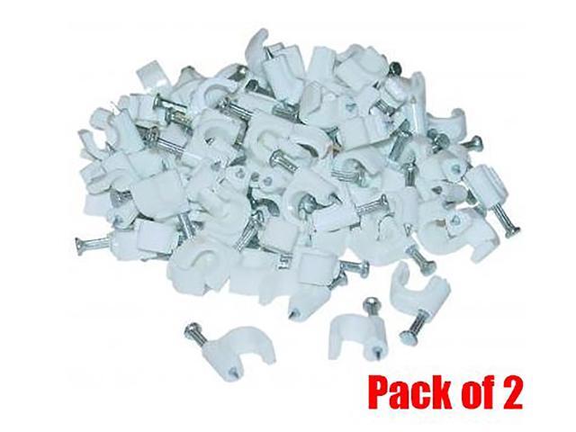 Click here for Amamax Cable-Clip White RG6 Pack of 2  2 Bags (100... prices