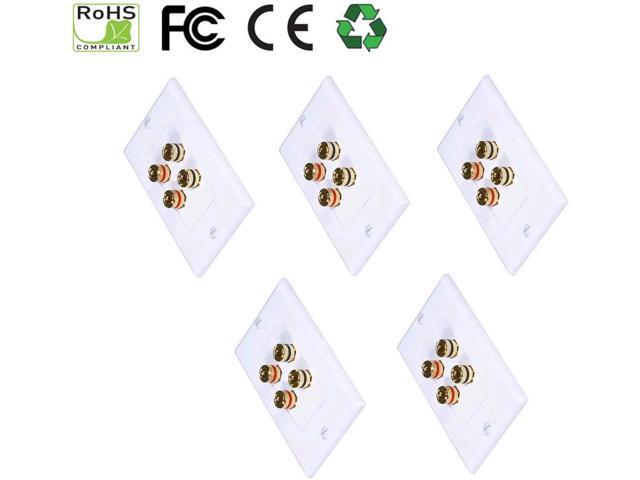 Click here for iMBAPrice Premium 4 Connector Banana Wall Plate -... prices