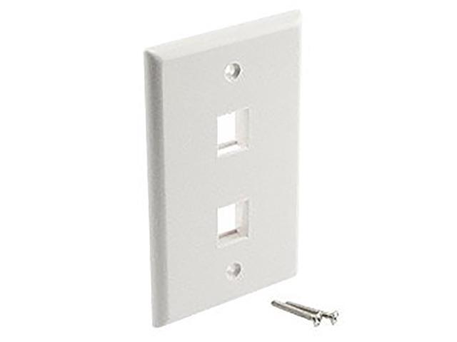 Click here for iMBAPrice - Keystone Style Wall Plate - 2 Port prices