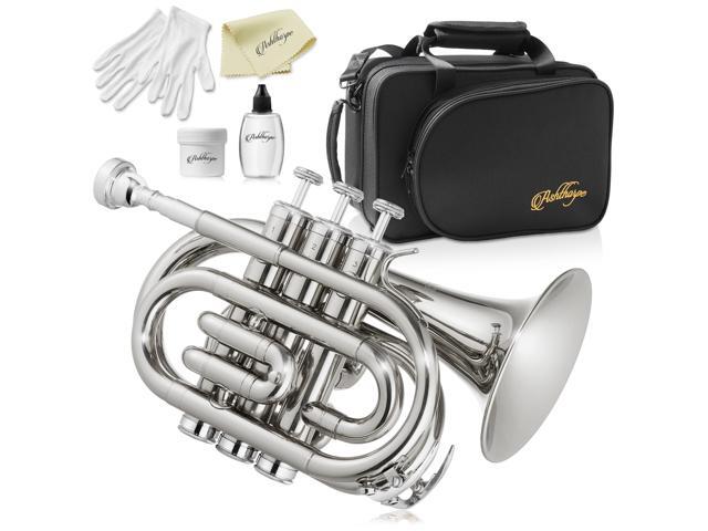 Click here for Ashthorpe Bb Brass Pocket Trumpet with Nickel Plat... prices
