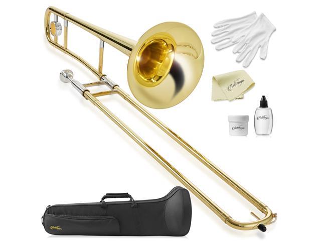 Click here for Ashthorpe Bb Tenor Slide Trombone with Gold Lacque... prices