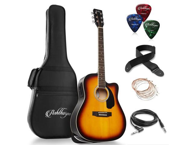 Click here for Ashthorpe Full-Size Dreadnought Cutaway Acoustic-E... prices