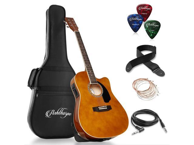 Click here for Ashthorpe Full-Size Cutaway Thinline Acoustic-Elec... prices