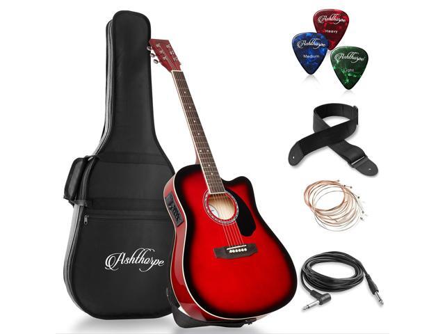 Click here for Ashthorpe Full-Size Cutaway Thinline Acoustic-Elec... prices