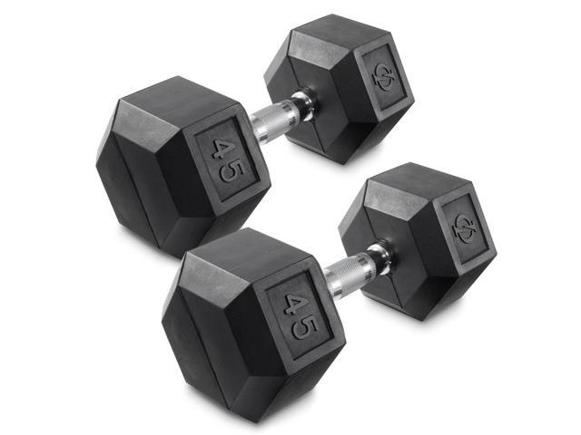 Click here for Philosophy Gym Rubber Coated Hex Dumbbell Hand Wei... prices