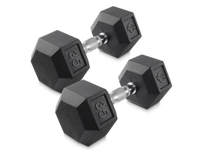 Click here for Philosophy Gym Rubber Coated Hex Dumbbell Hand Wei... prices