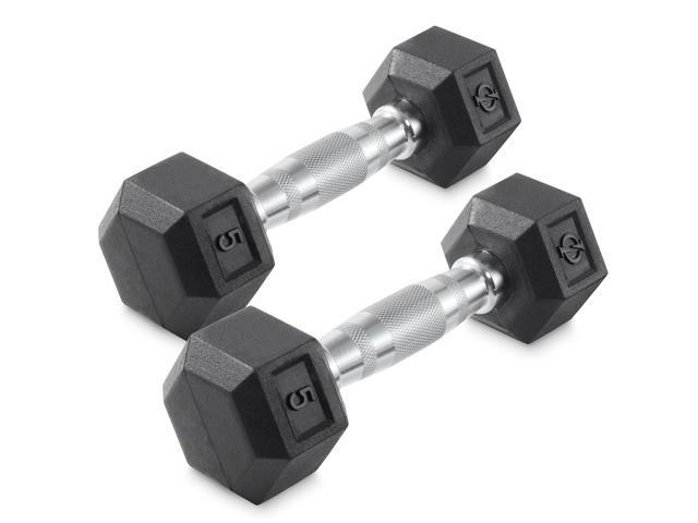 Click here for Philosophy Gym Rubber Coated Hex Dumbbell Hand Wei... prices