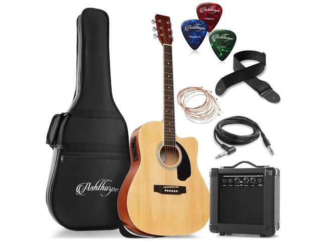 Click here for Ashthorpe Full-Size Dreadnought Cutaway Acoustic E... prices