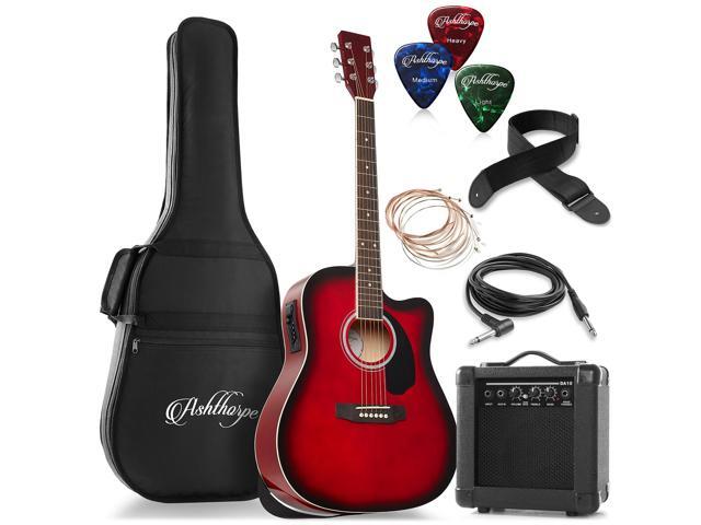 Click here for Ashthorpe Full-Size Dreadnought Cutaway Acoustic E... prices