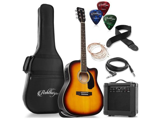 Click here for Ashthorpe Full-Size Dreadnought Cutaway Acoustic E... prices