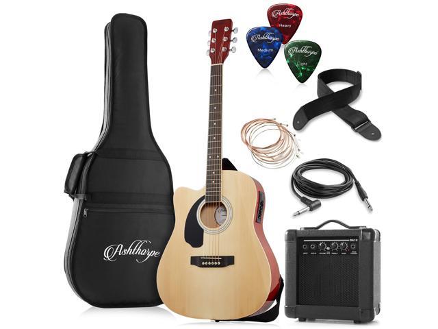 Click here for Ashthorpe Left Handed Full-Size Dreadnought Cutawa... prices