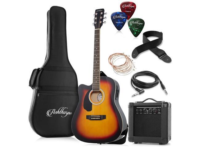 Click here for Ashthorpe Left Handed Full-Size Dreadnought Cutawa... prices