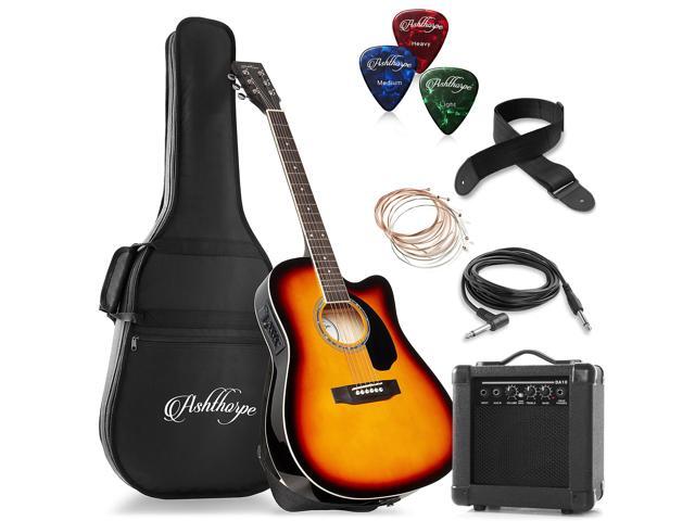 Click here for Ashthorpe Full-Size Thinline Cutaway Acoustic Elec... prices