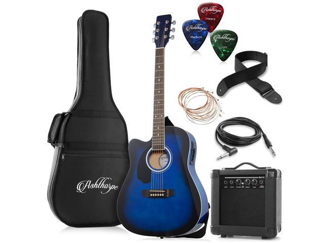 Click here for Ashthorpe Left Handed Full-Size Dreadnought Cutawa... prices