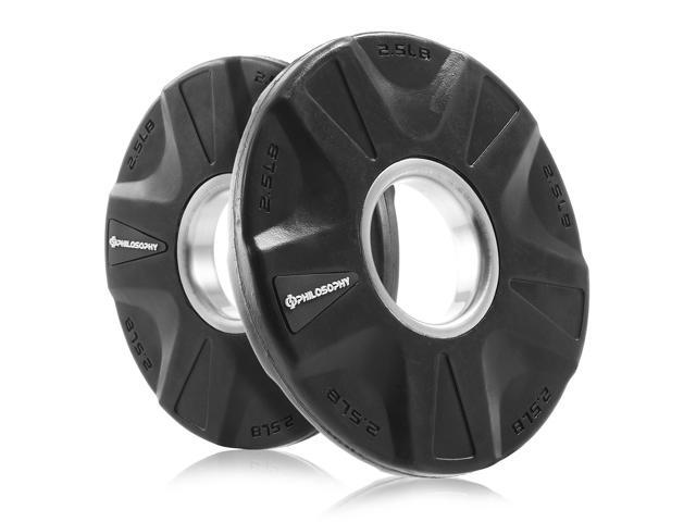 Click here for Philosophy Gym Set of 2 Rubber Coated 2-inch Olymp... prices