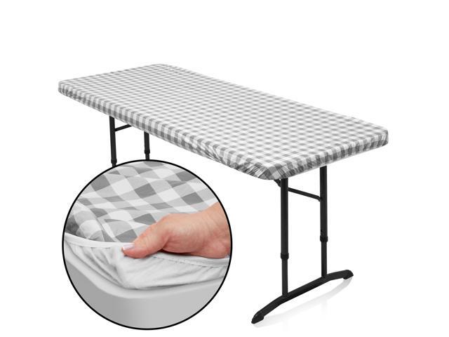 Click here for Lanns Linens 72 x 30 Vinyl Tablecloth with Flannel... prices