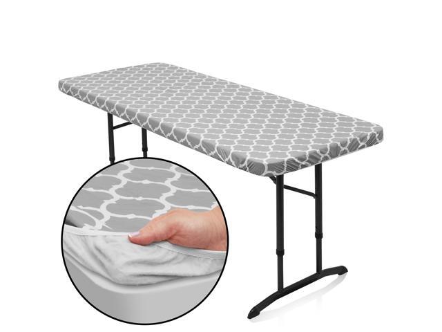 Click here for Lanns Linens 72 x 30 Vinyl Tablecloth with Flannel... prices