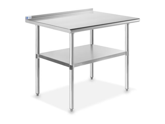 Click here for Gridmann 36 x 24 Inch Stainless Steel Table w/ Bac... prices