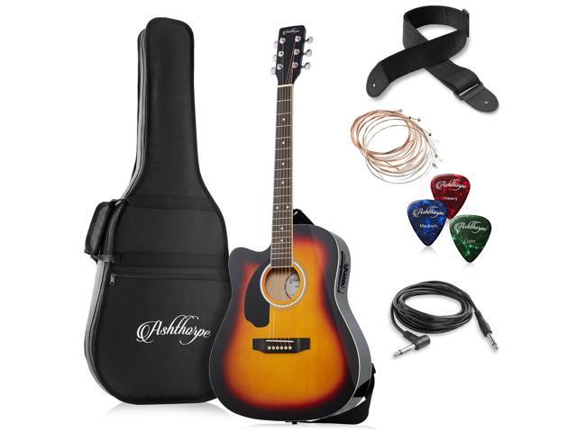 Click here for Ashthorpe Full-Size Left-Handed Dreadnought Cutawa... prices