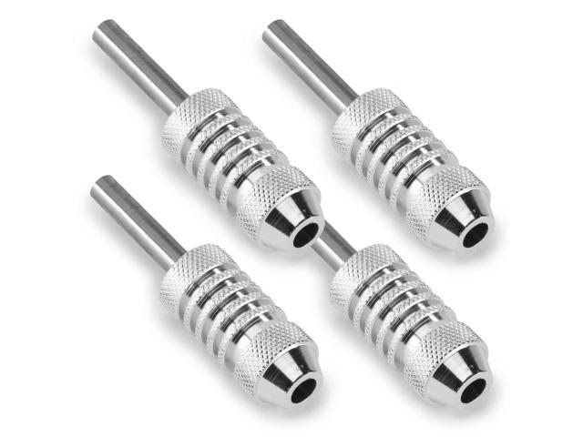 Click here for ACE Needles 4 Knurled Tattoo Machine Grips - Silve... prices
