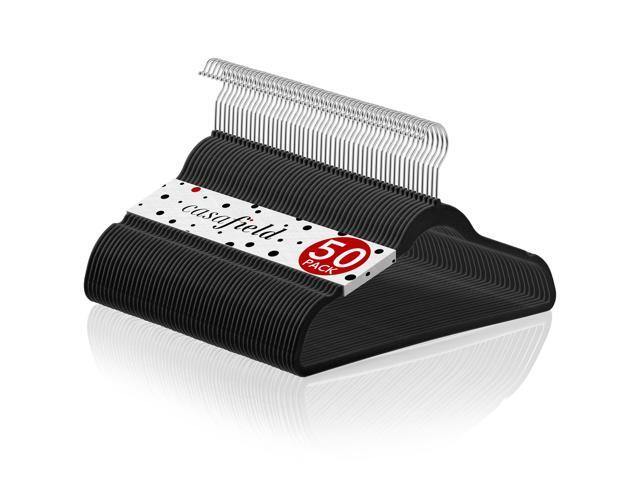 Click here for Casafield 50 Black Velvet Suit Hangers - Space-Sav... prices