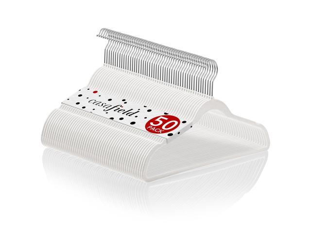 Click here for Casafield 50 Ivory Velvet Suit Hangers - Space-Sav... prices