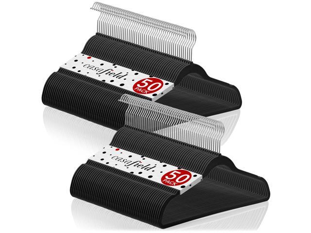 Click here for Casafield 100 Black Velvet Suit Hangers - Space Sa... prices