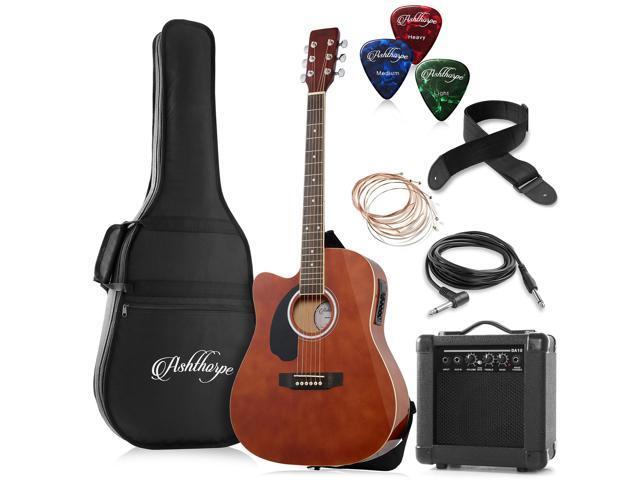 Click here for Ashthorpe Left Handed Full-Size Dreadnought Cutawa... prices