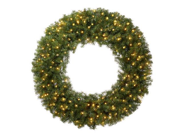 Click here for Casafield Pre-Lit Artificial Christmas Wreath for... prices