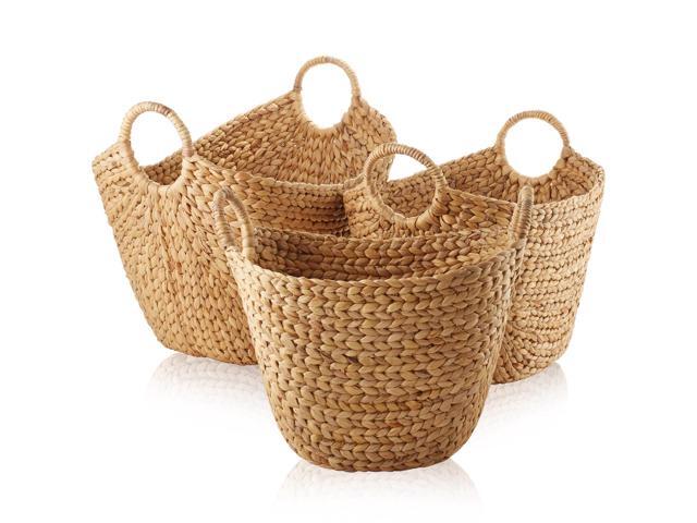 Click here for Casafield Set of 3 Boat Baskets with Handles - Nat... prices