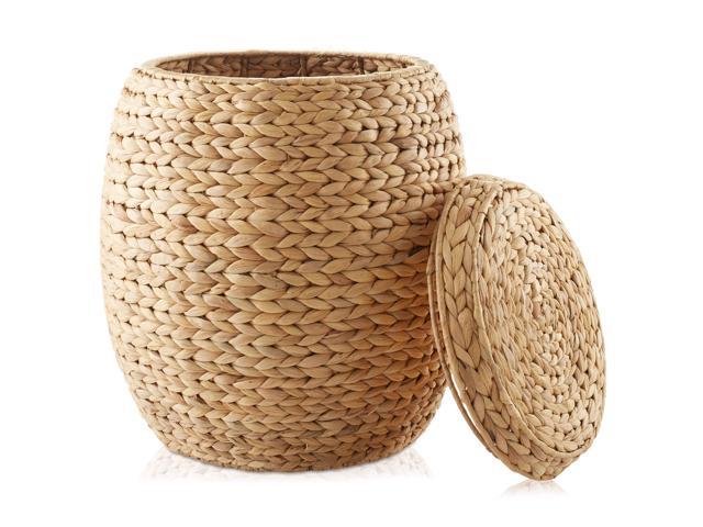Click here for Casafield Round Storage Basket with Lid - Natural... prices