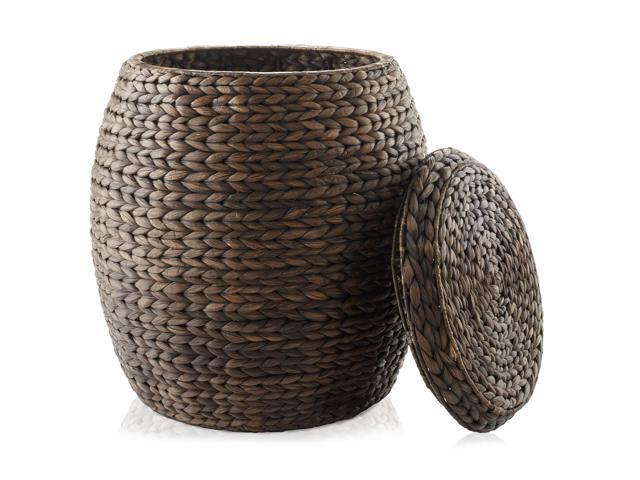 Click here for Casafield Round Storage Basket with Lid - Espresso... prices