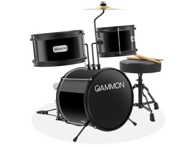 Click here for Gammon 3-Piece Junior Drum Set with Throne - Black... prices